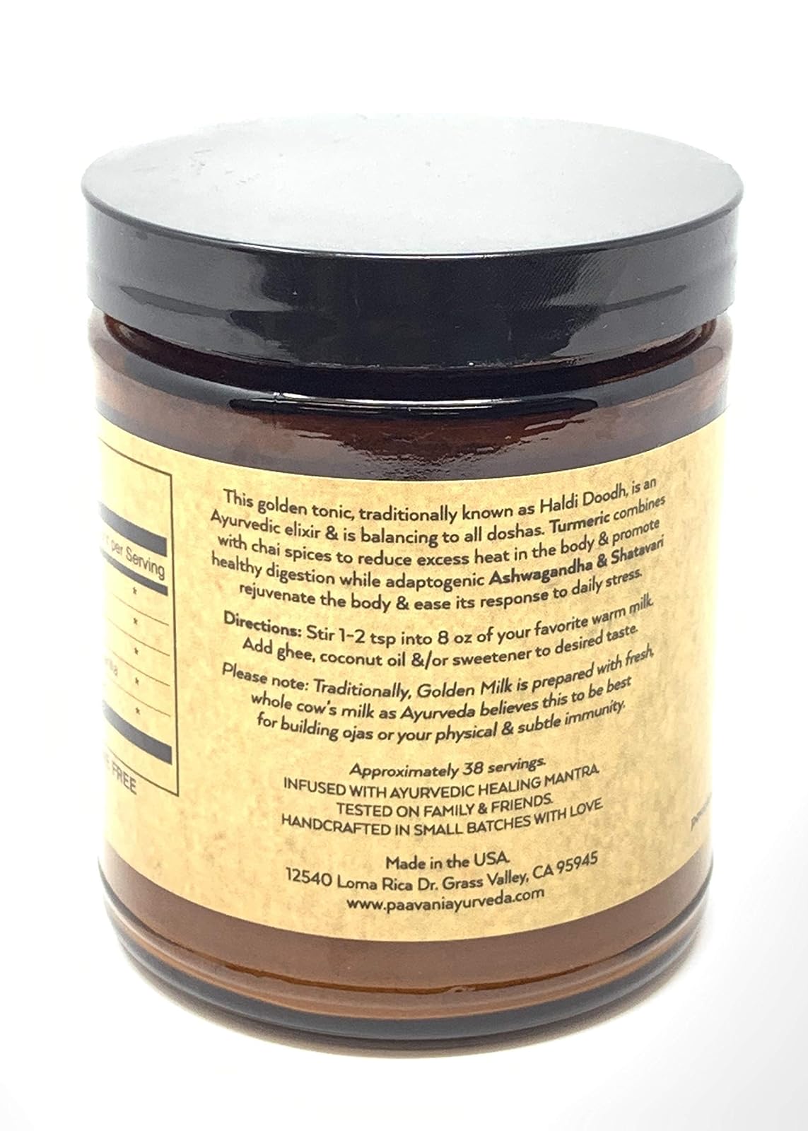 Golden milk turmeric blend for wellness