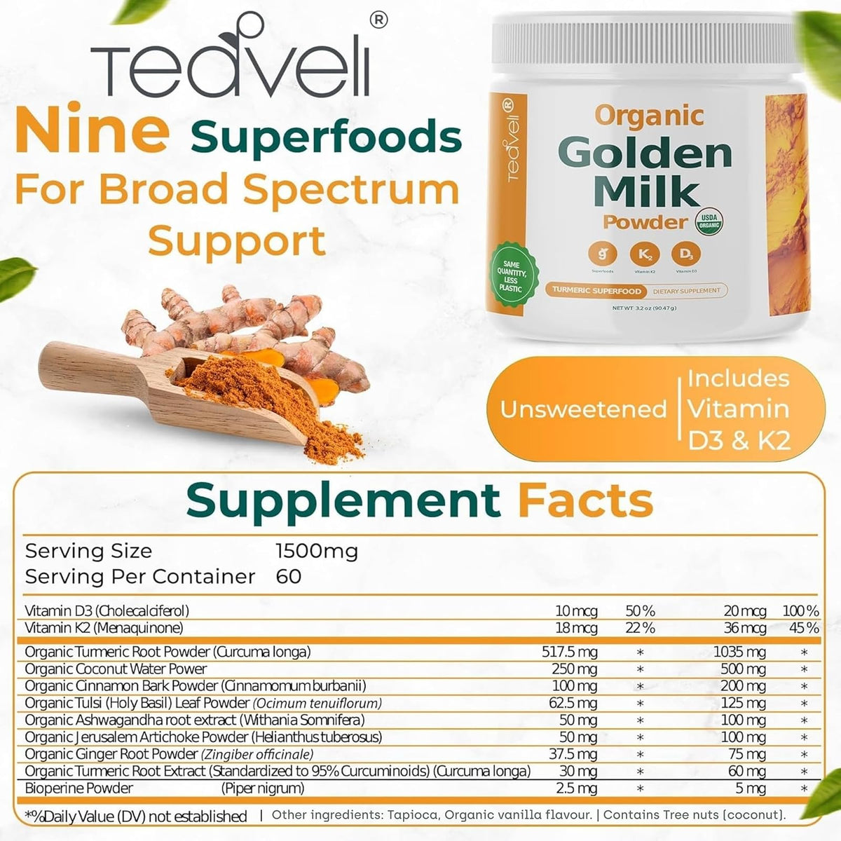 golden milk turmeric tea blend