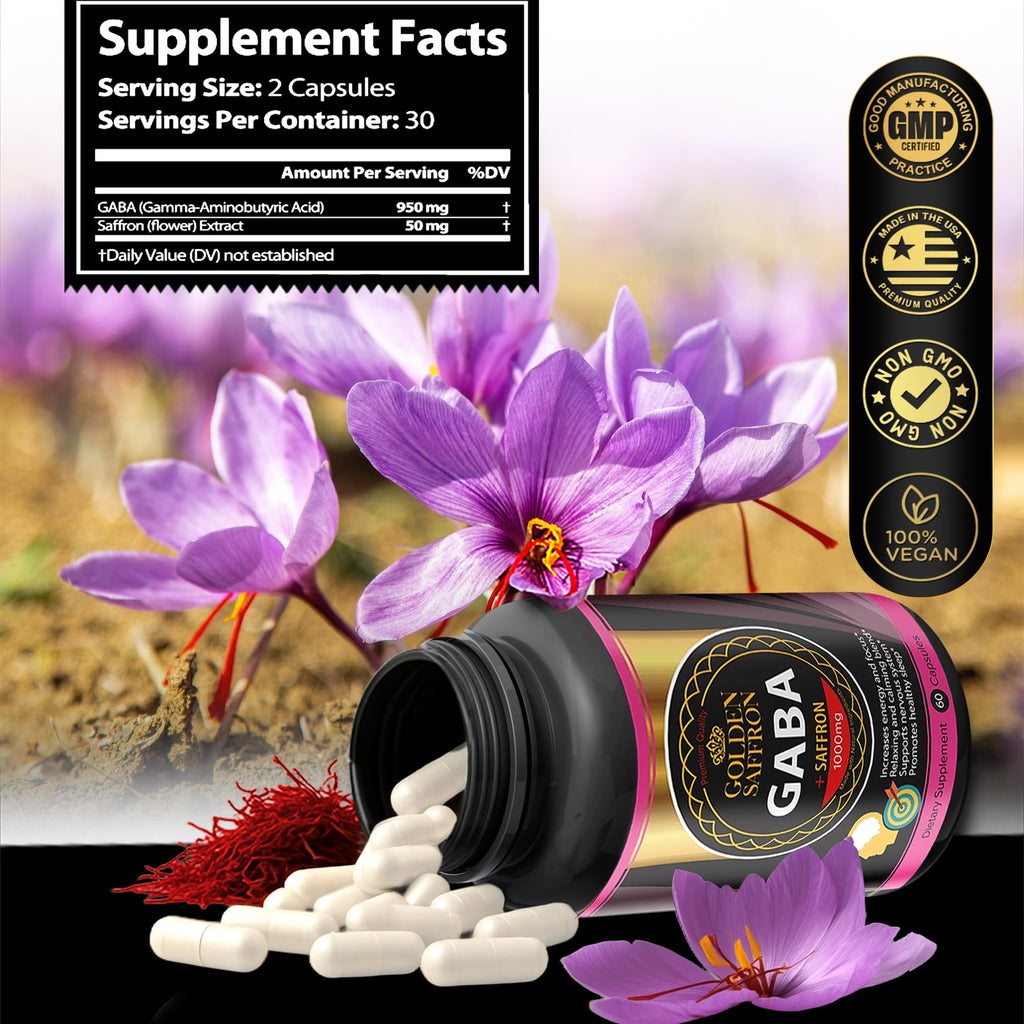 GOLDEN SAFFRON blended supplements for calm
