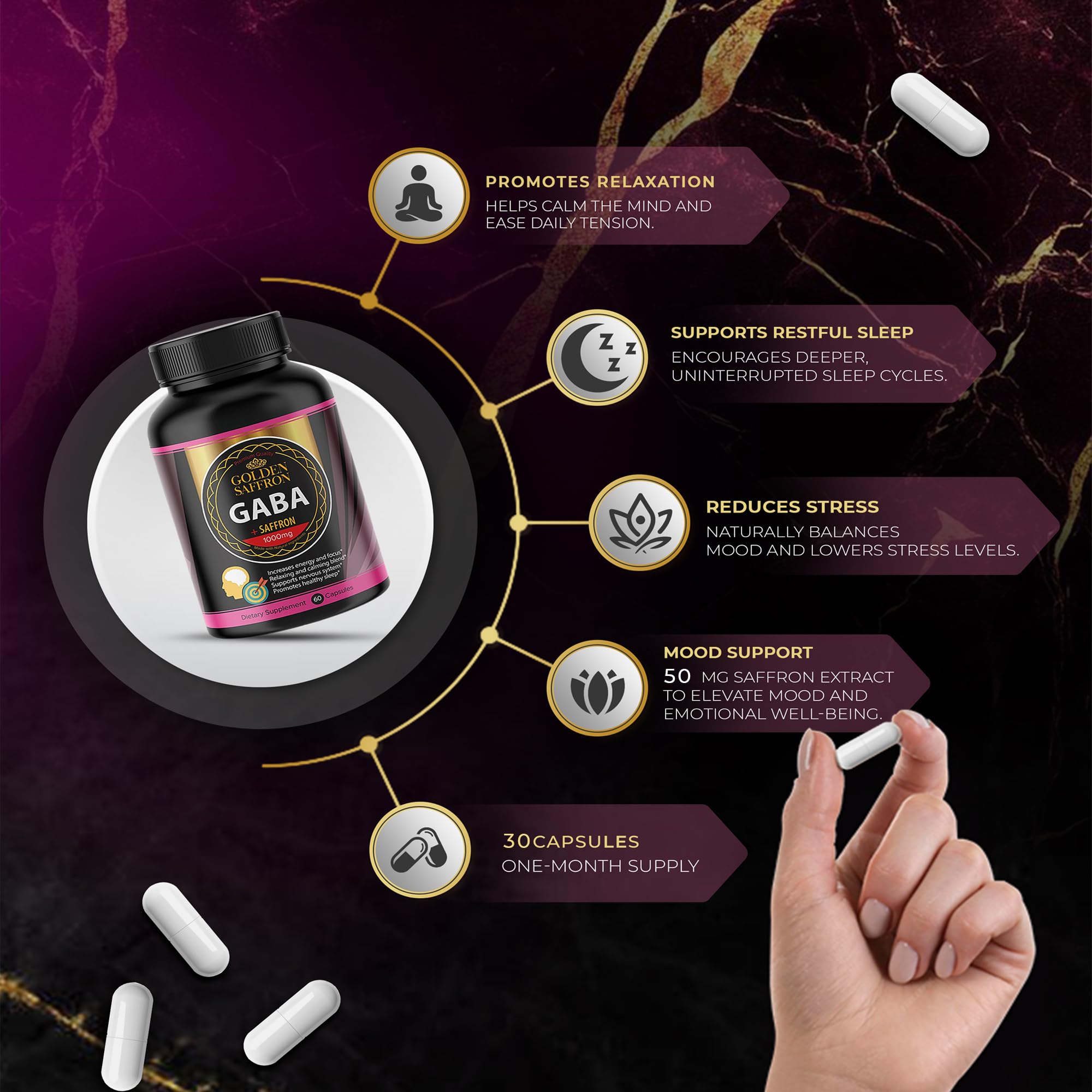 GOLDEN SAFFRON vitamins for better sleep