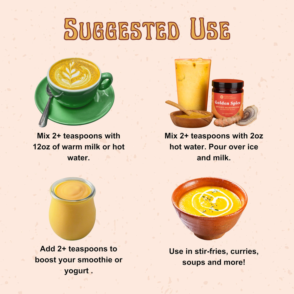 Golden Spice mushroom wellness drink