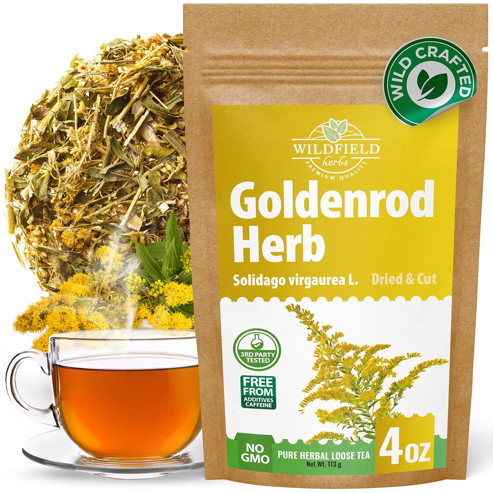 Goldenrod herbal tea for relaxation