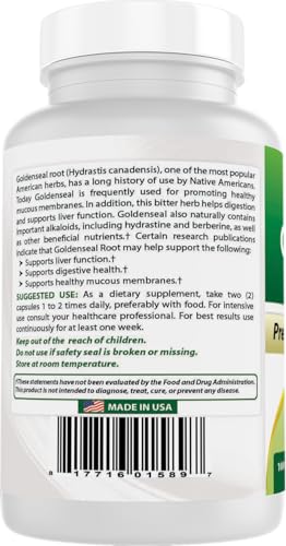 goldenseal capsules for herbal enthusiasts