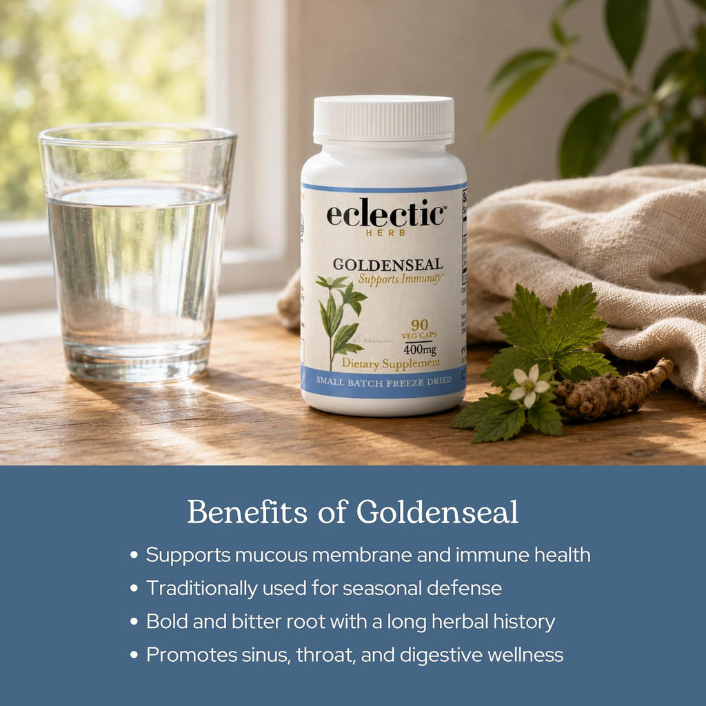 Goldenseal capsules for respiratory wellness