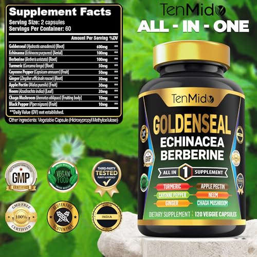 goldenseal root capsules for natural relief