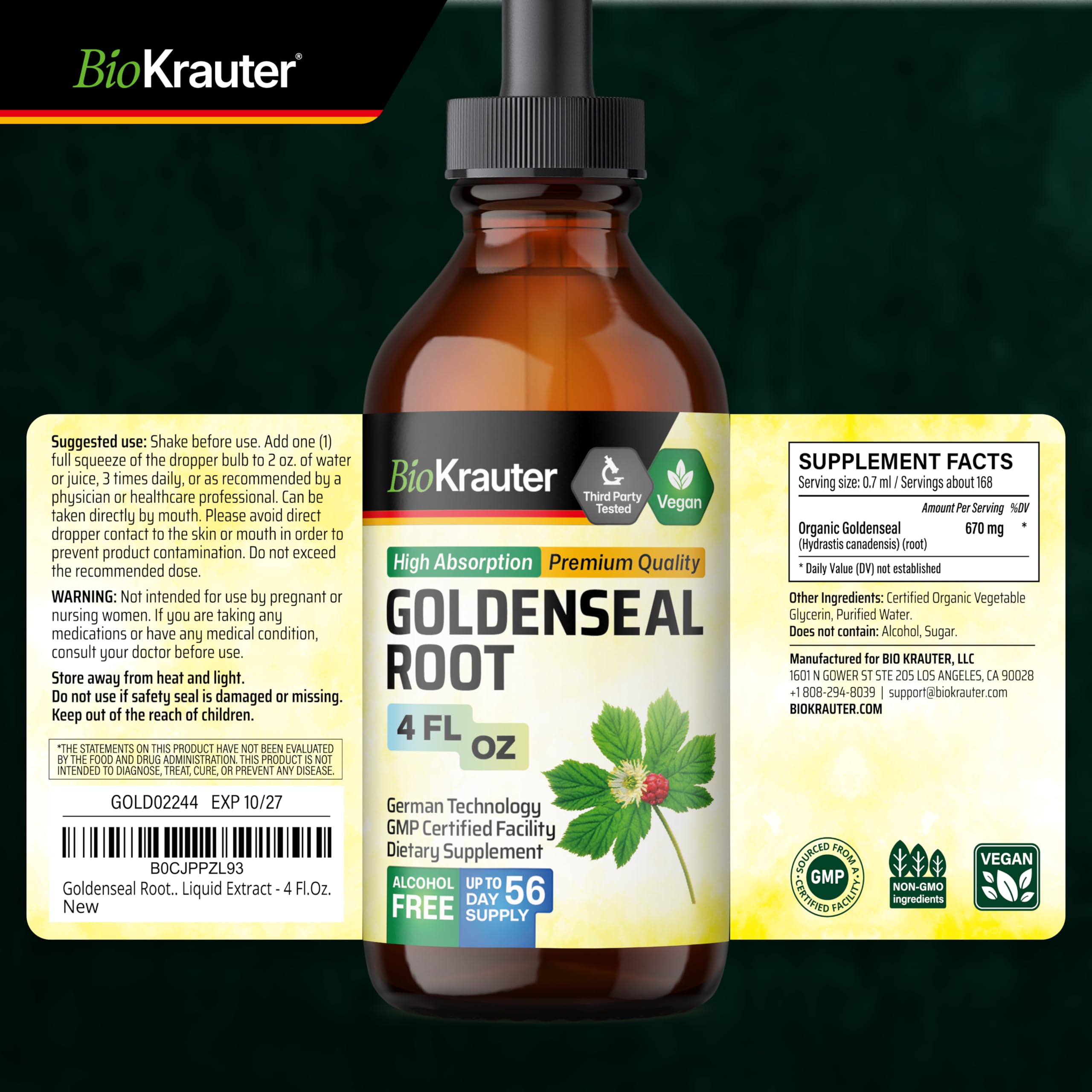 goldenseal root for enhanced vitality