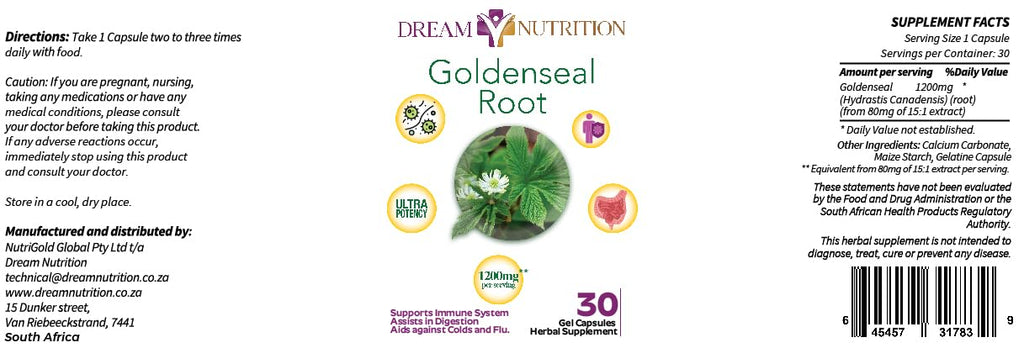 goldenseal root for respiratory support