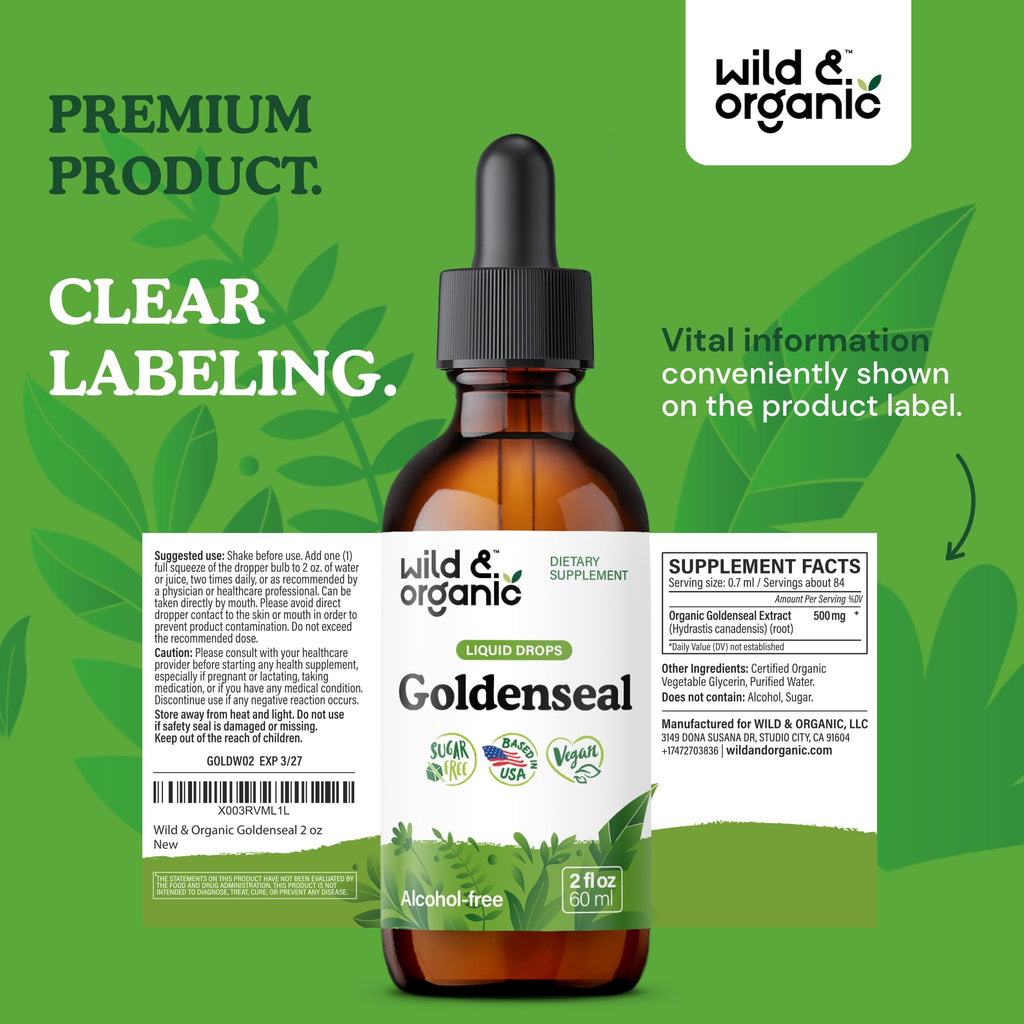 goldenseal tincture for overall wellness