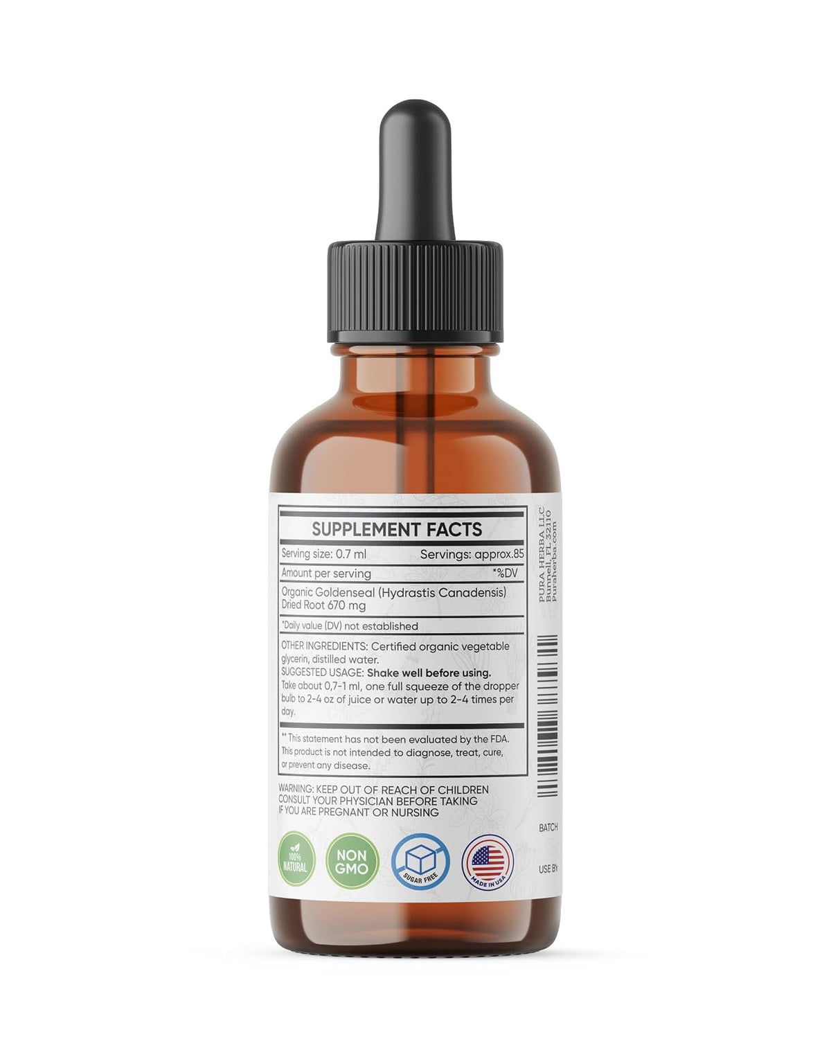 Goldenseal tincture supports digestive health