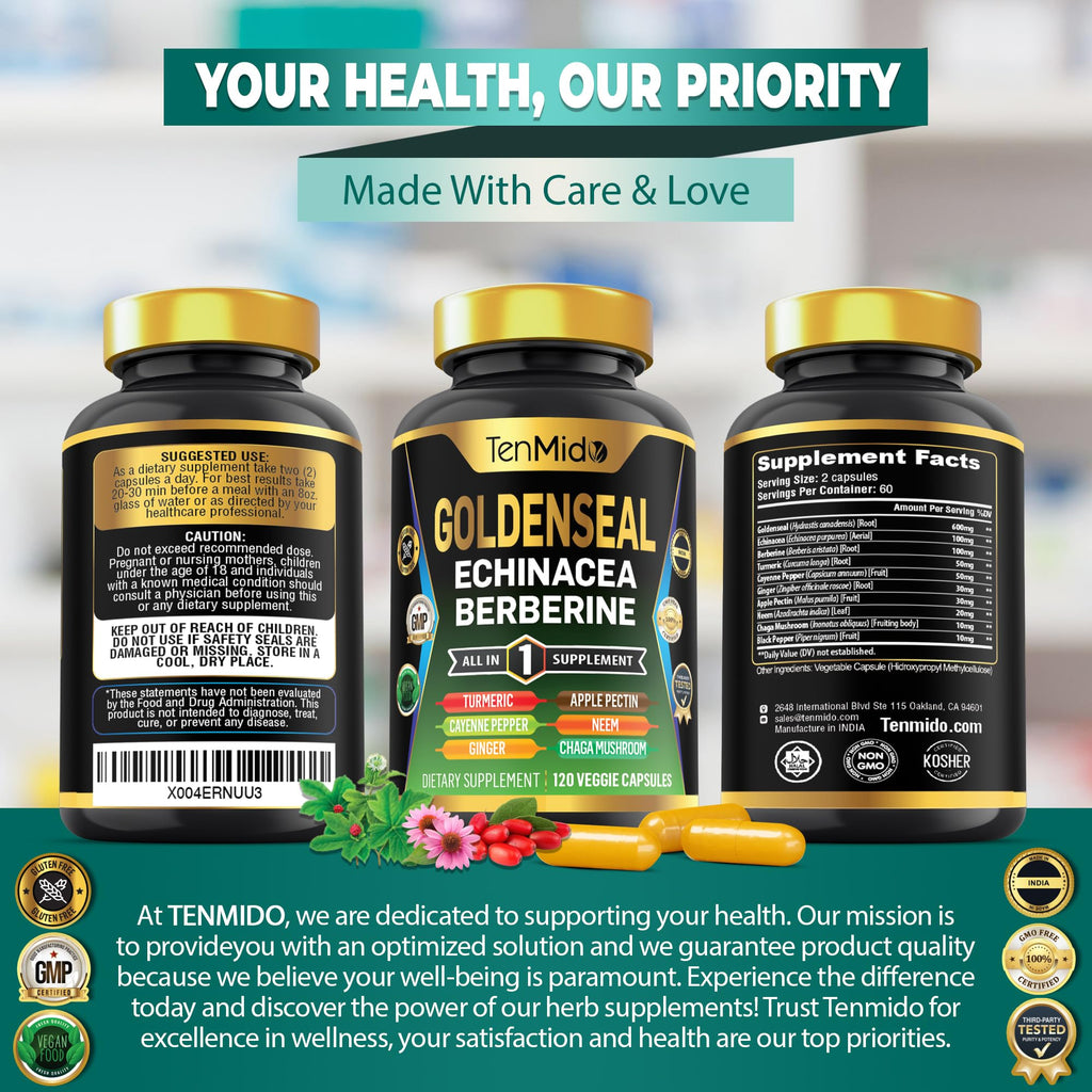 goldenseal with echinacea for seasonal support