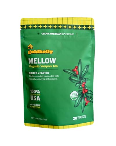 Goldholly organic yaupon tea bags