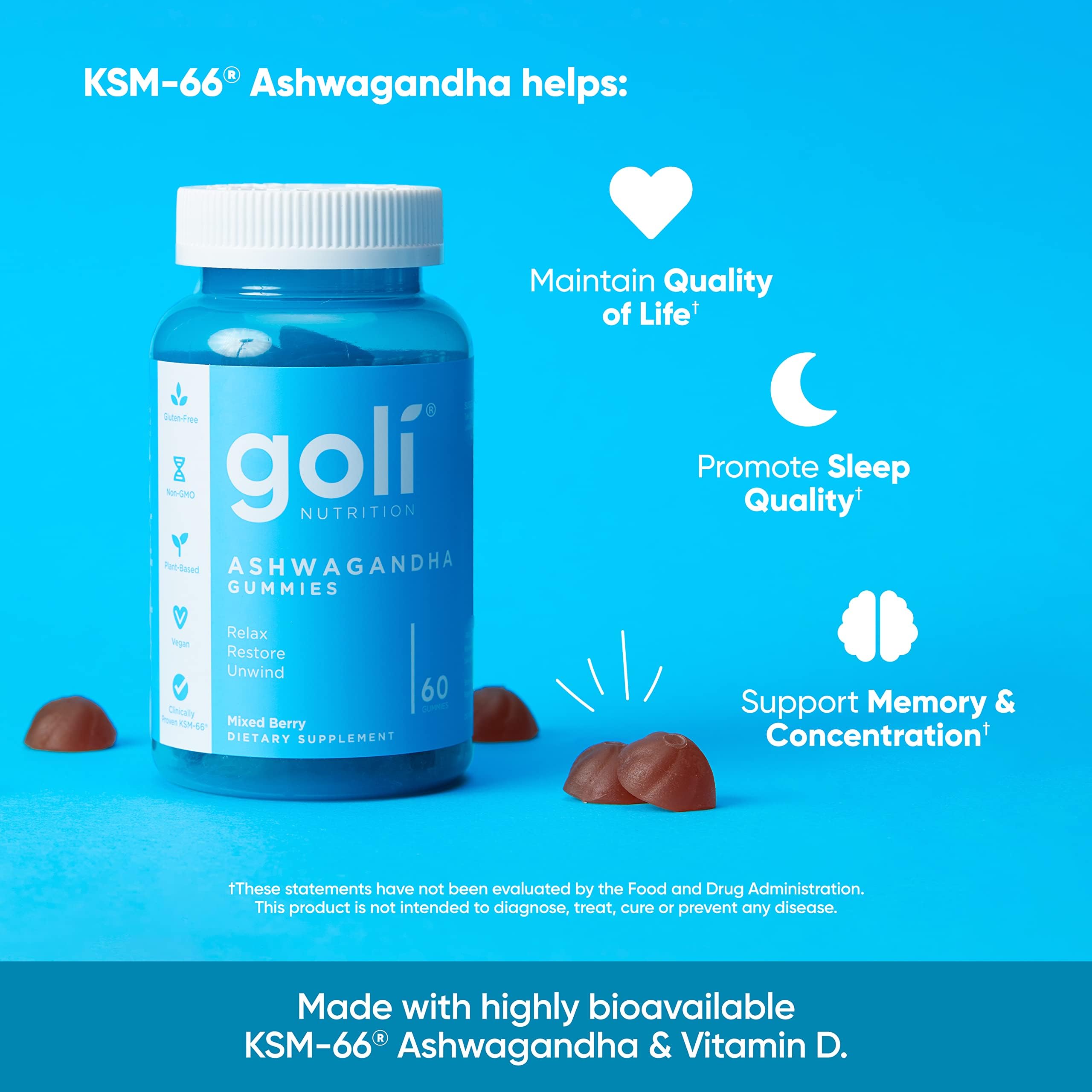 Goli ashwagandha for mood support