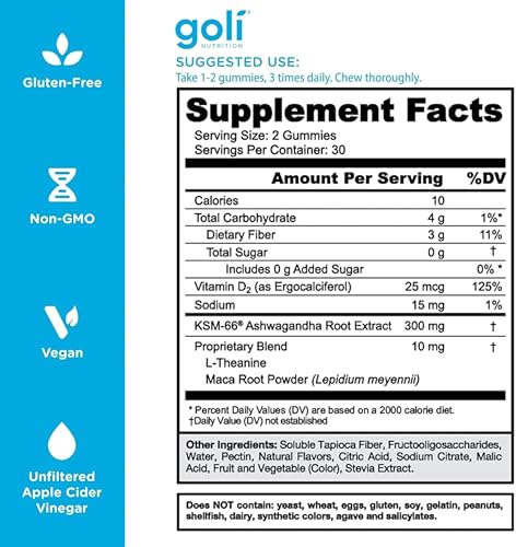 Goli ashwagandha gummies for daily energy
