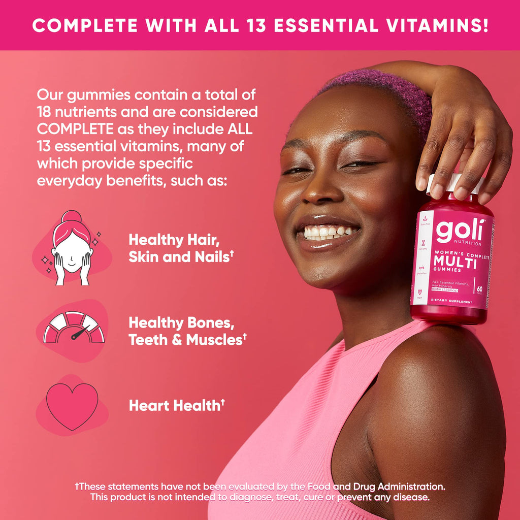 Goli women's vitamins for overall wellness
