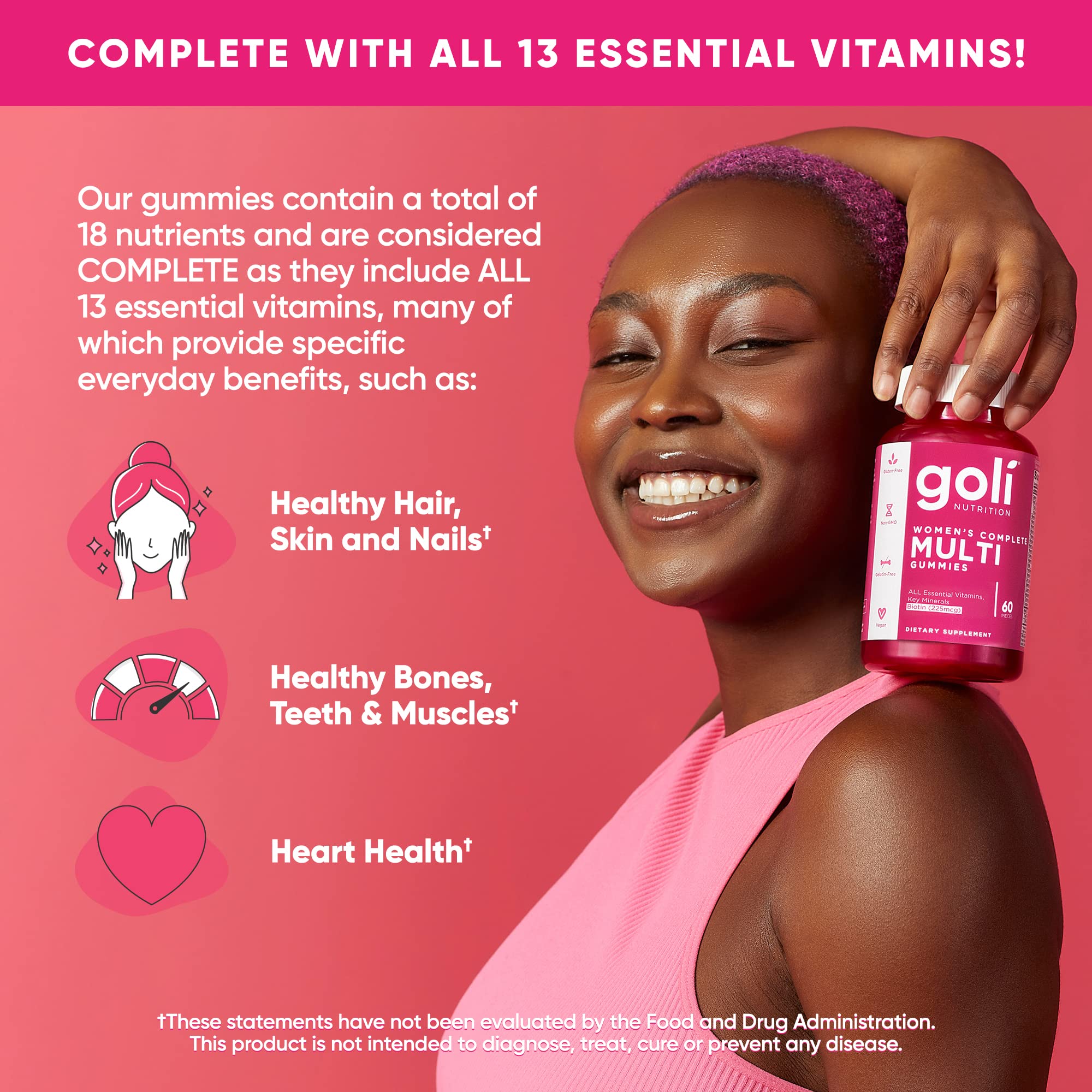 Goli women's vitamins for overall wellness