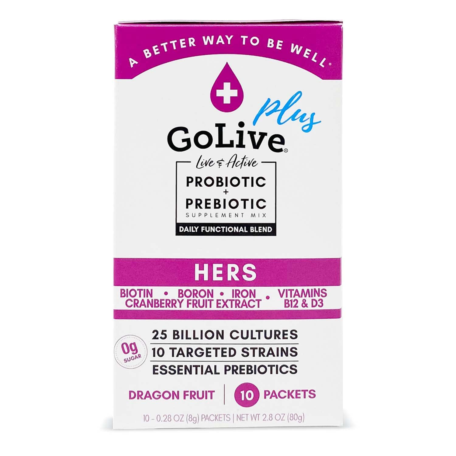 GoLive probiotics for women 25 billion CFUs