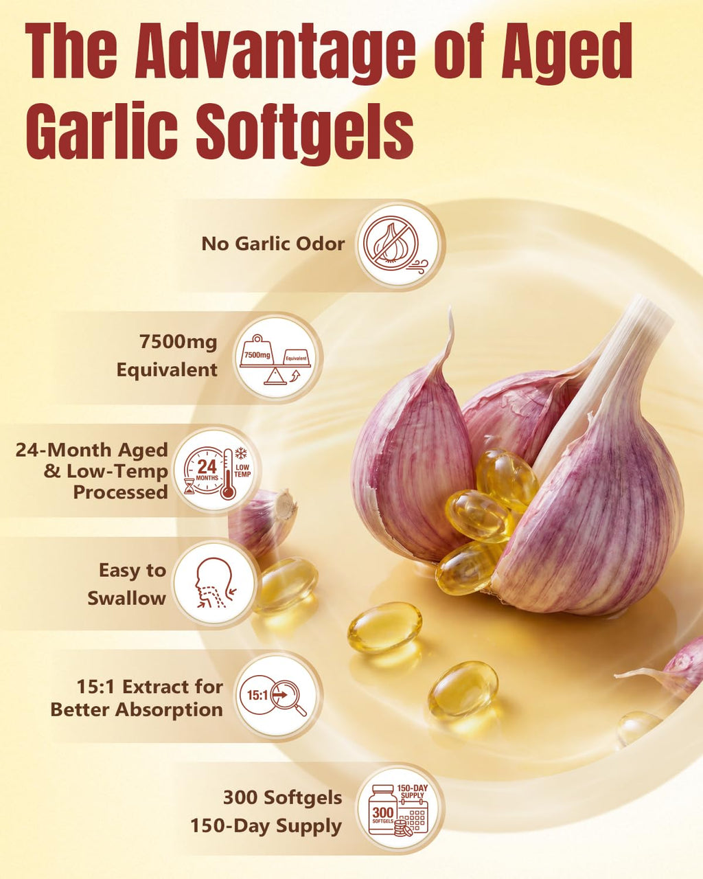 Gomerton garlic extract for heart health