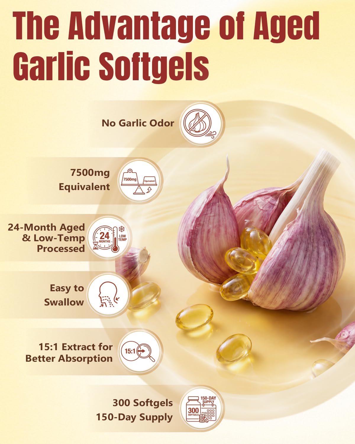 Gomerton garlic extract for heart health