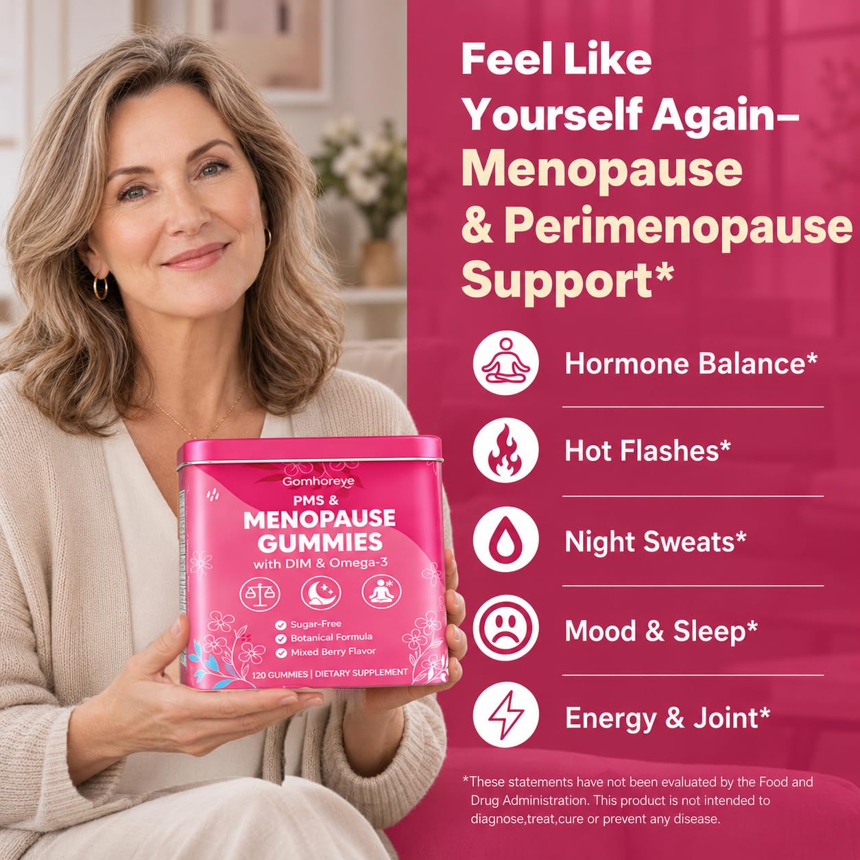 Gomhoreye menopause gummies for women