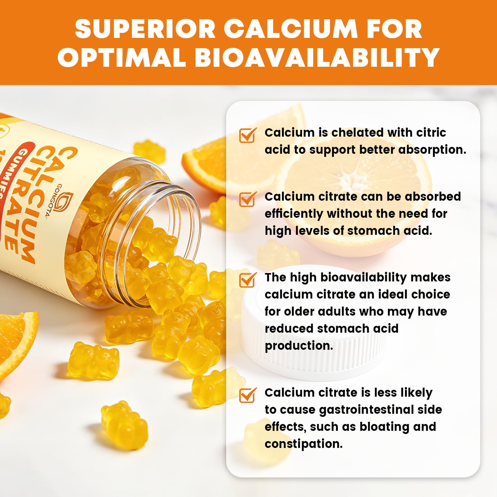 GONGOTA calcium gummies for daily health