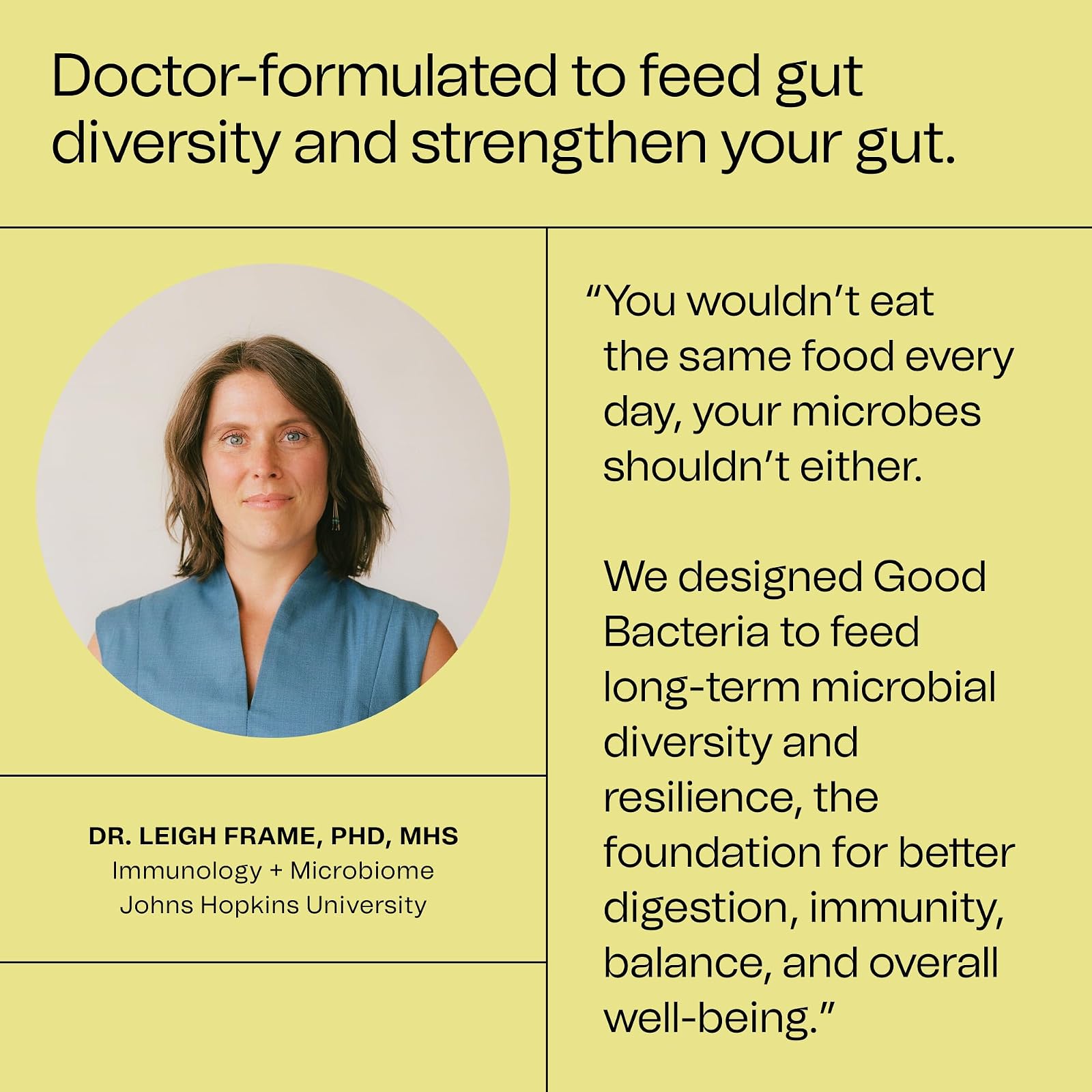 Good Bacteria women's health supplement