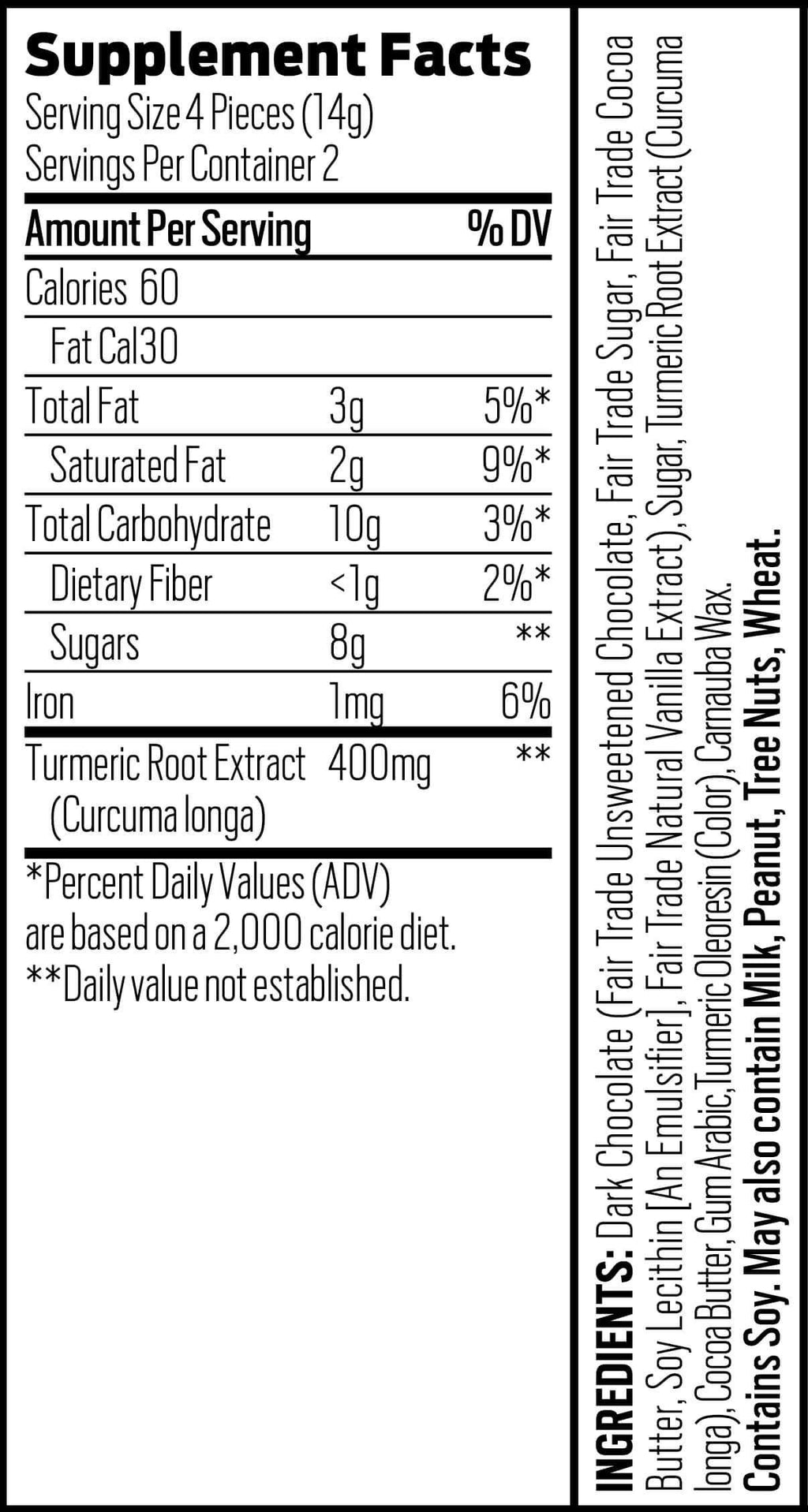 Good Day Chocolate turmeric health boost
