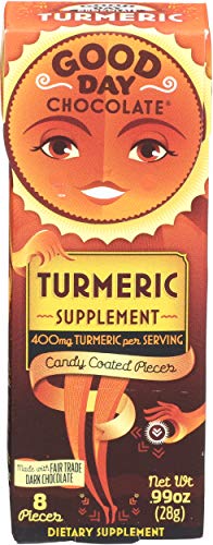 Good Day Chocolate turmeric supplement candy