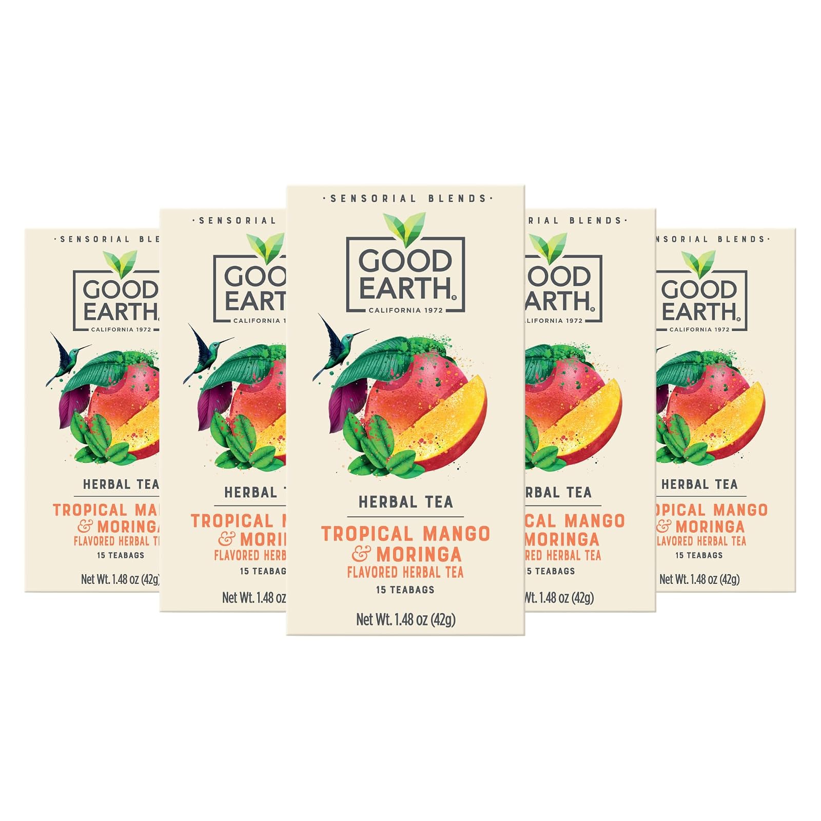 Good Earth herbal tea tropical mango