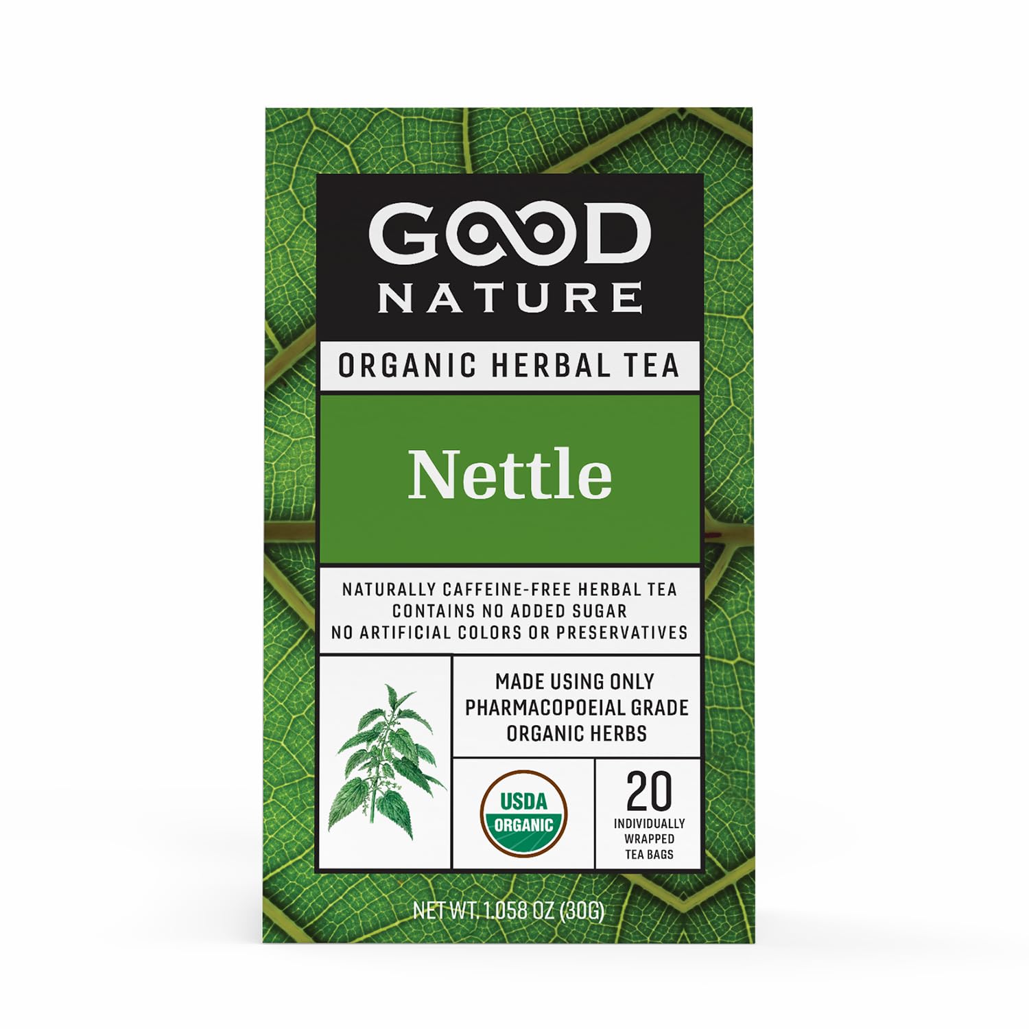 Good Nature organic nettle tea bags