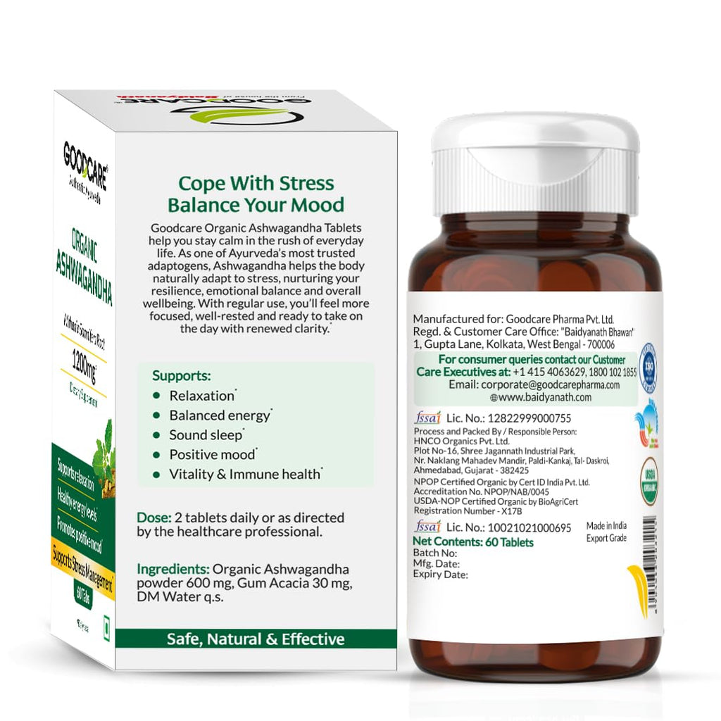 Goodcare Ashwagandha tablets for vitality
