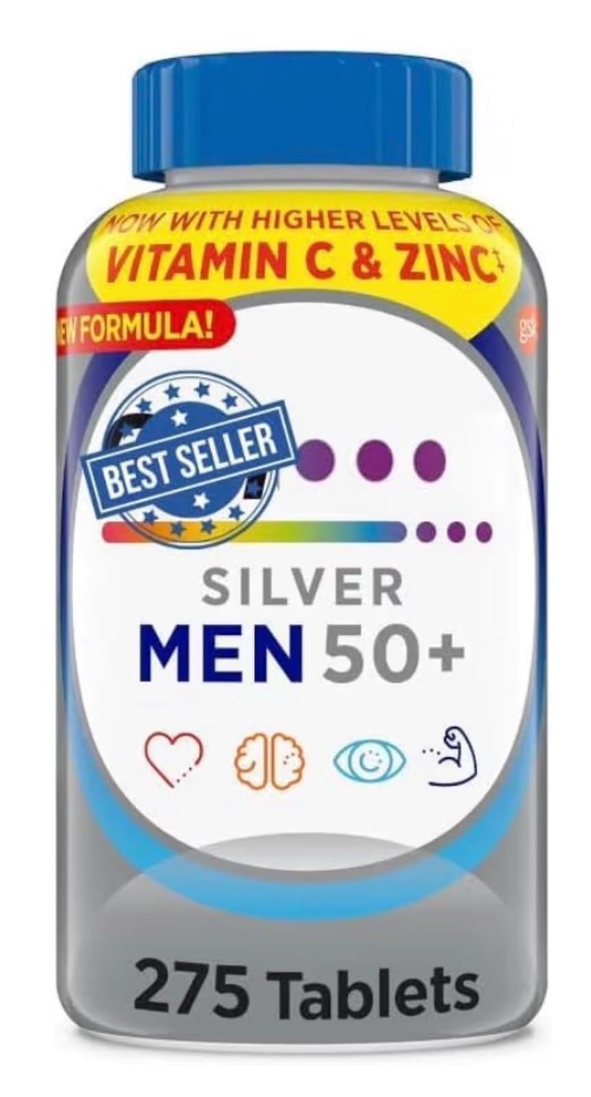 GOOFY TURTLE silver men multivitamin tablets