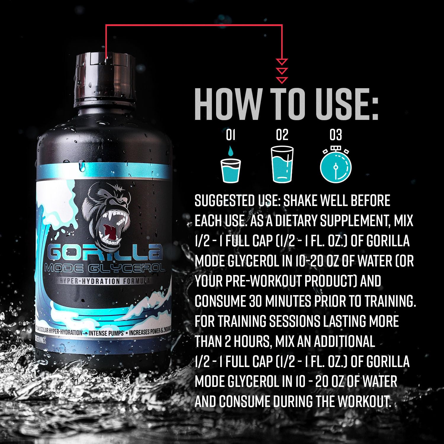 Gorilla Mind pre-workout hydration support