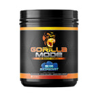 Gorilla Mode pre-workout blue raspberry flavour