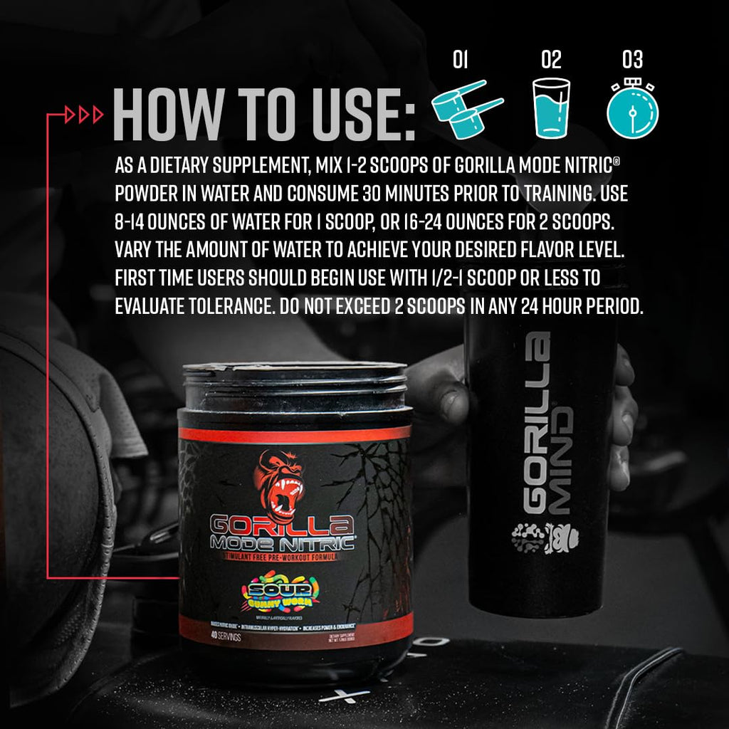 Gorilla Mode pre-workout for improved focus