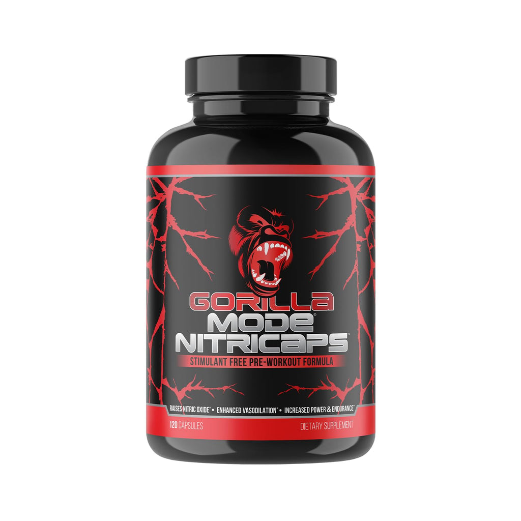 Gorilla Mode stim-free pre-workout capsules