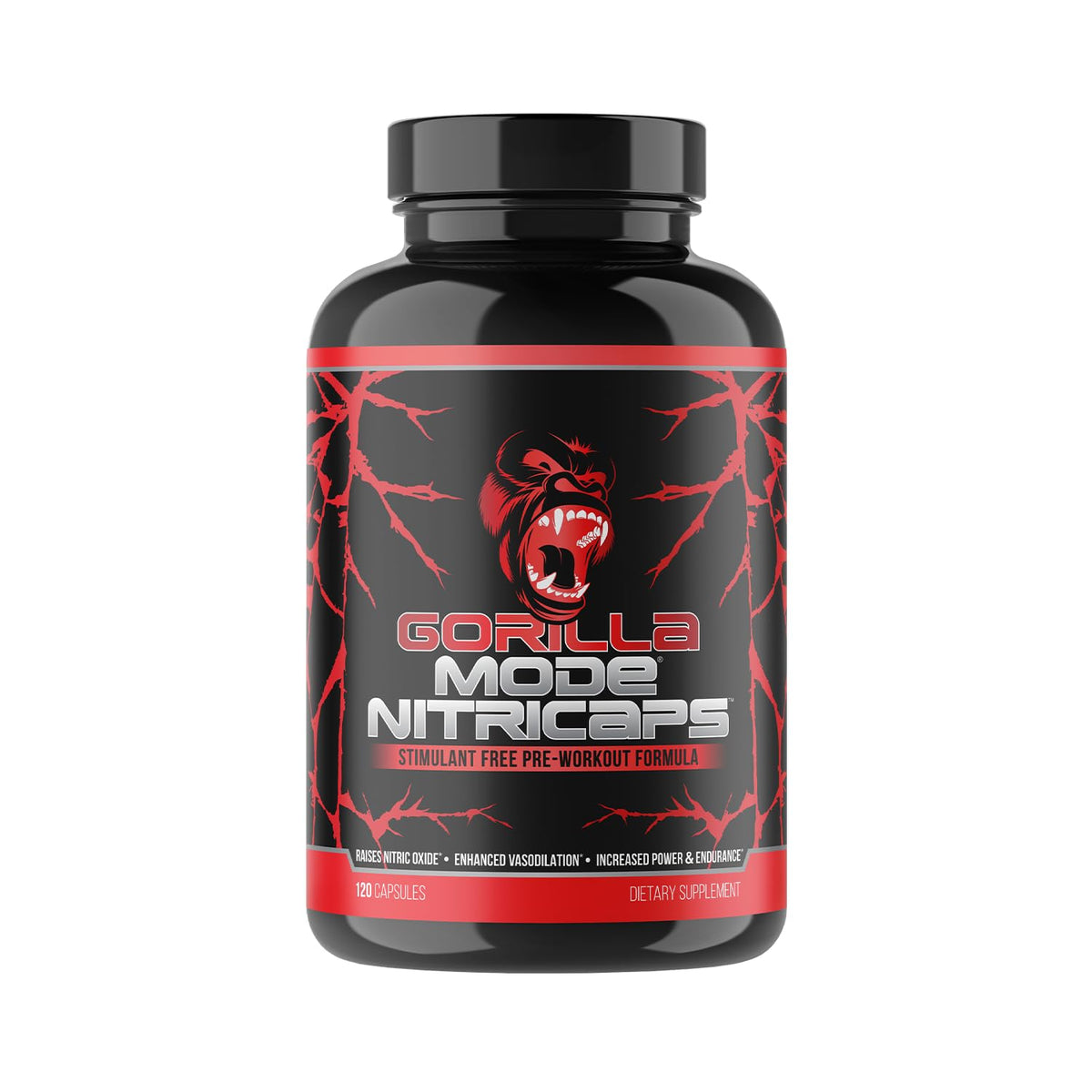 Gorilla Mode stim-free pre-workout capsules