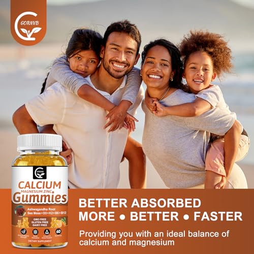 GORNVB calcium gummies for daily nutrition