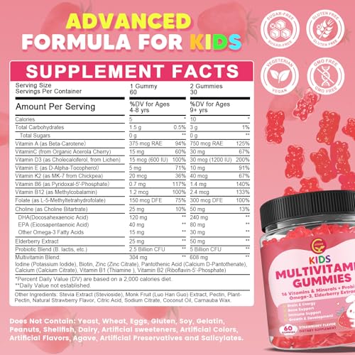 GORNVB methylated multivitamins for children