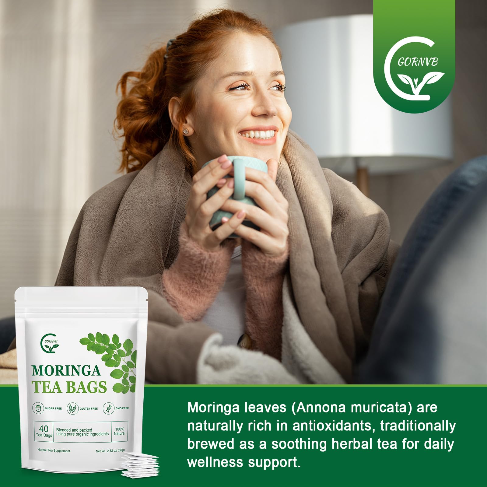 GORNVB moringa tea for detox