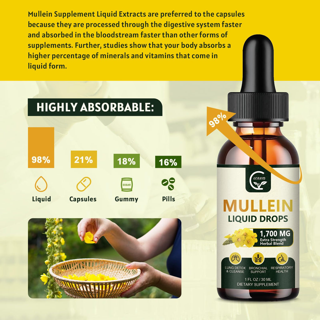 GORNVB Mullein Drops with vitamin C