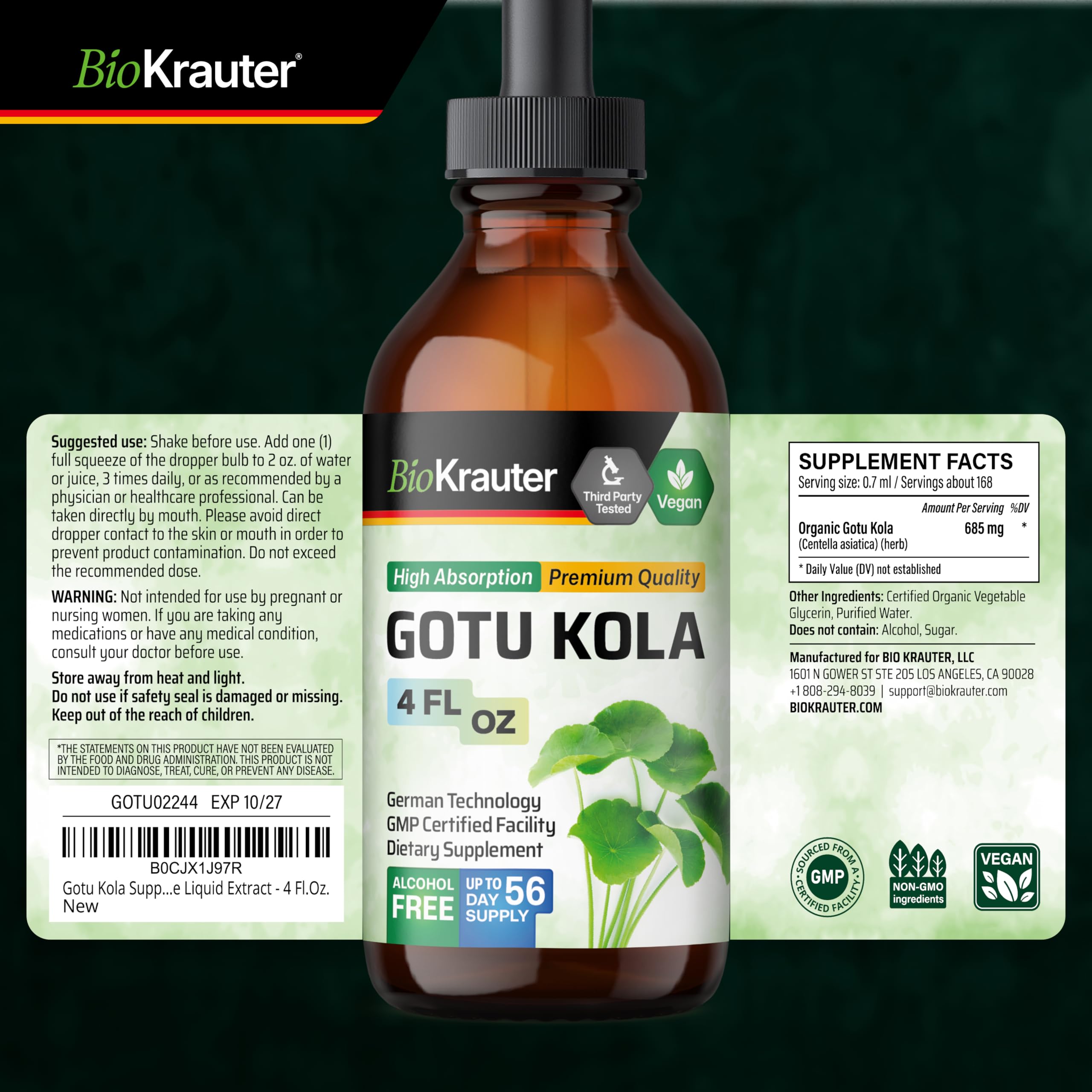 gotu kola drops for overall health