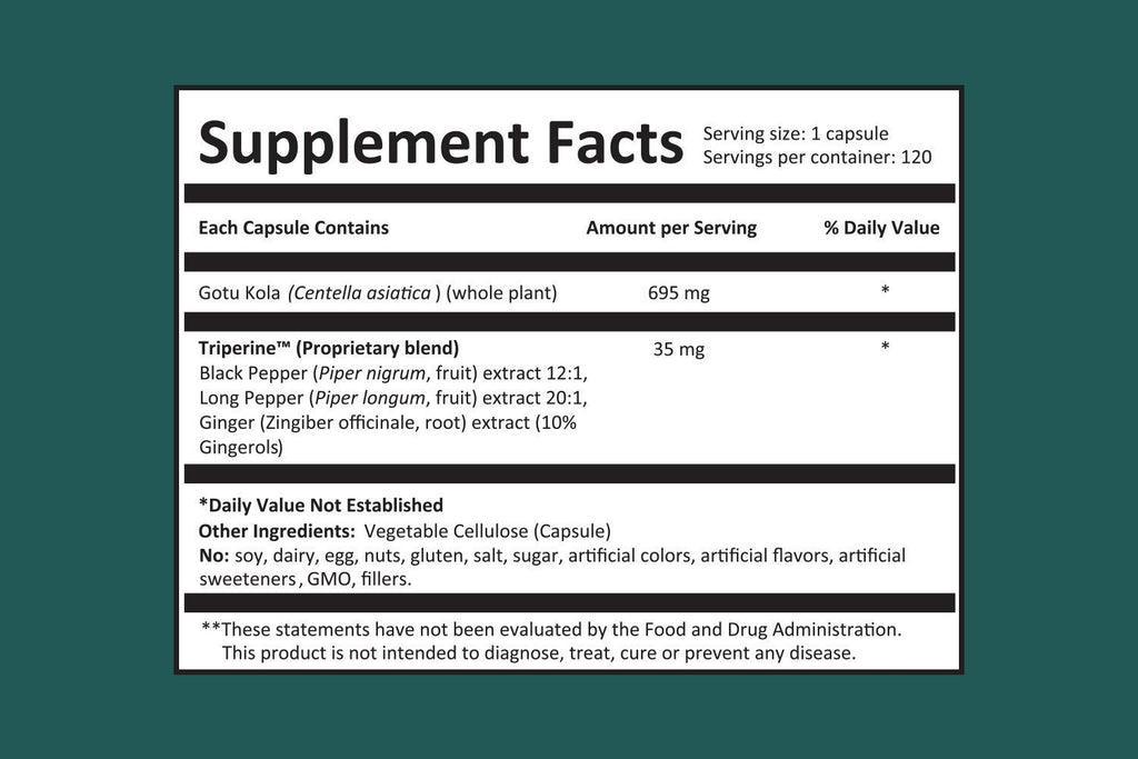 gotu kola extract for improved focus