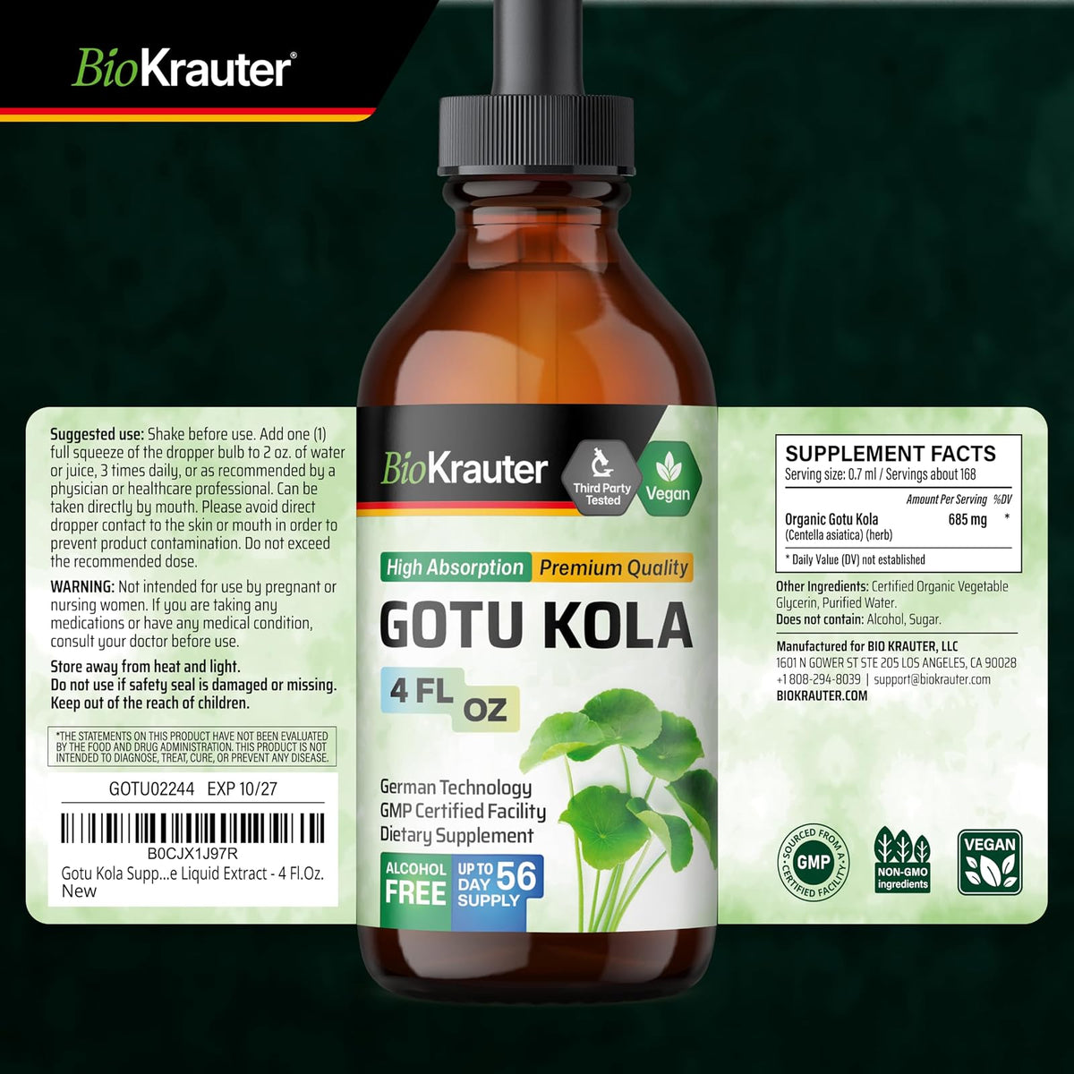 Gotu Kola extract for mental clarity