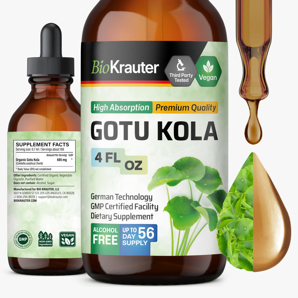 gotu kola liquid drops for focus