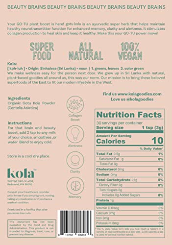 gotu kola powder for enhanced focus