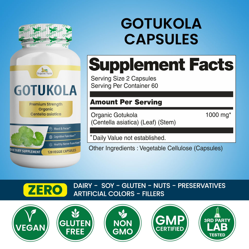 Gotu Kola powder for memory support