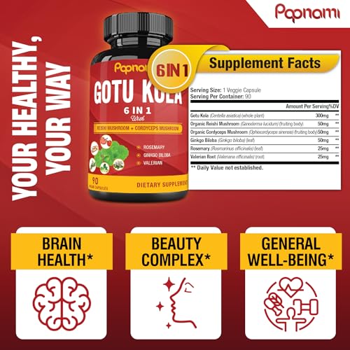 gotu kola with reishi and cordyceps