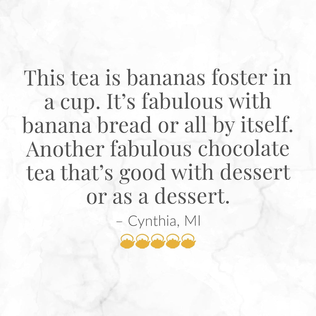 Gourmet chocolate banana tea for gifts