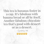 Gourmet chocolate banana tea for gifts
