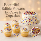 gourmet flower sprinkles for gourmet treats